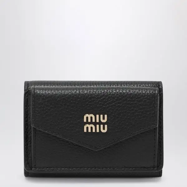 Miu Miu Small Leather Wallet - Black