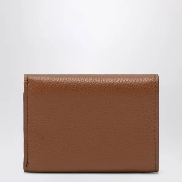 Miu Miu Small Cognac Leather Wallet - Brown