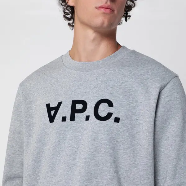 A.p.c. Standard Grand Vpc Grey Cotton Sweatshirt - Gray