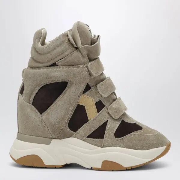 Isabel Marant Étoile Balskee Sneakers In Sand/chocolate Suede