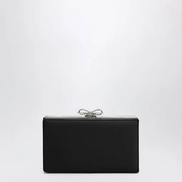 SELF-PORTRAIT Crystal Mesh Clutch Bag - Silver