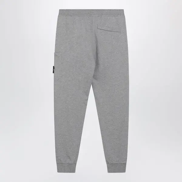 Stone Island Organic Cotton Melange Grey Joggers
