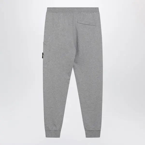 Stone Island Organic Cotton Melange Grey Joggers - Gray