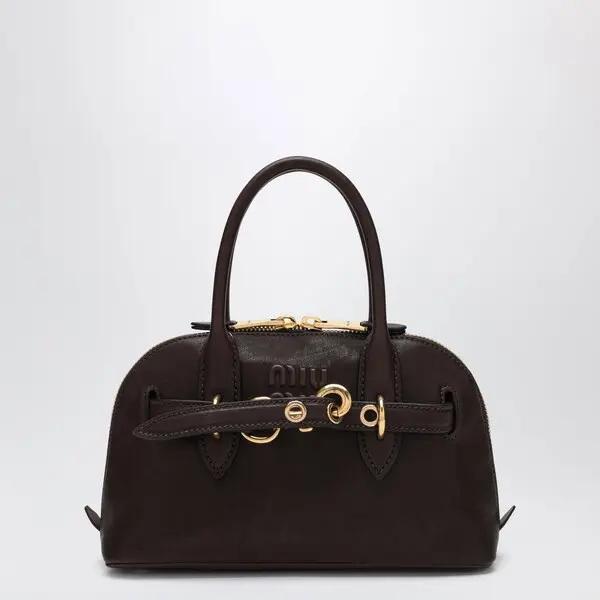 Miu Miu Aventure Bag In Briar Nappa Leather - Brown