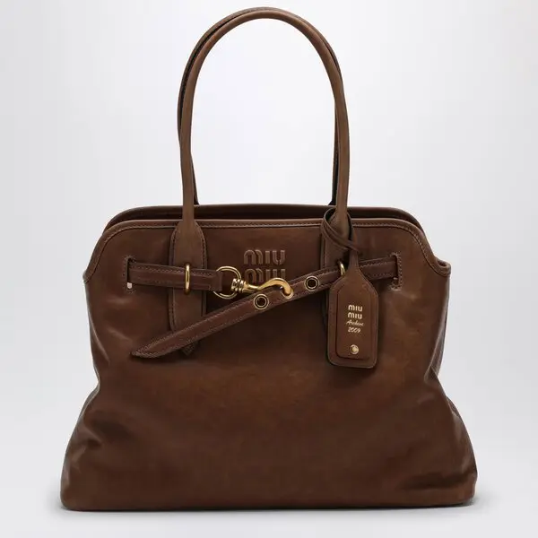 Miu Miu Black Nappa Leather Aventure Bag