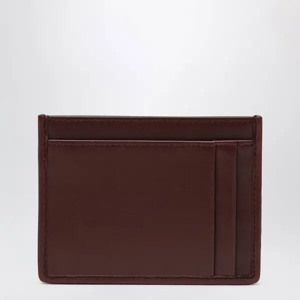 Miu Miu Bordeaux Matelasse Nappa Card Holder - Red