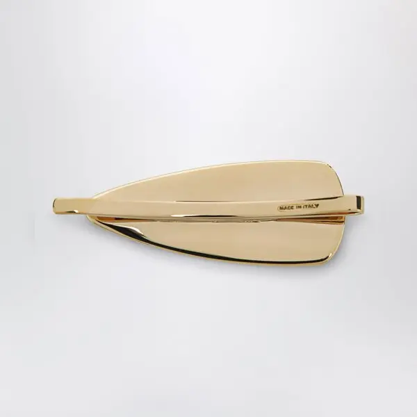 Miu Miu Enameled Metal Clip - Black