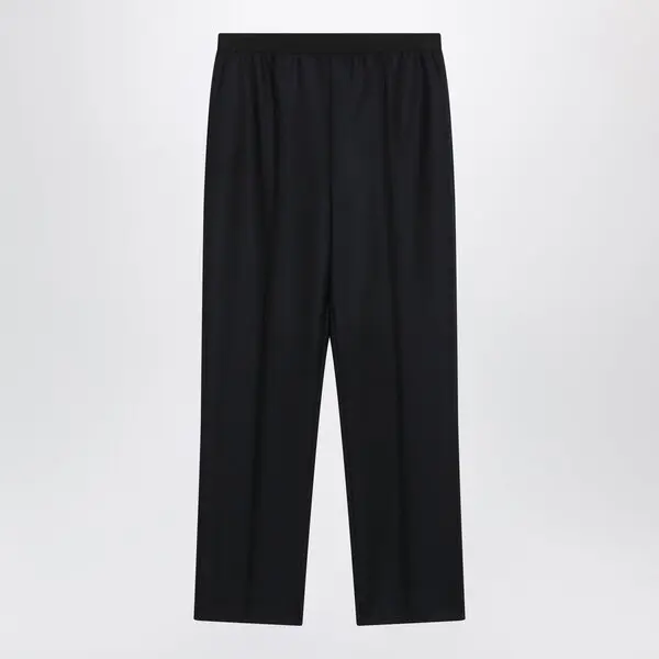 MAISON MARGIELA Straight Navy Virgin Wool Trousers