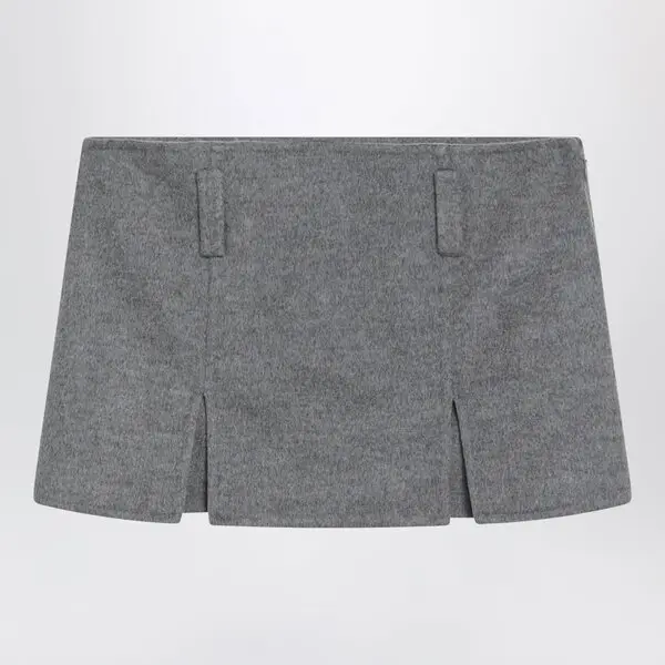 Miu Miu Wool And Cashmere Miniskirt