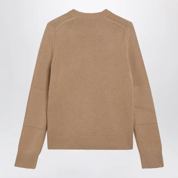 Burberry Caramel Crew-neck Cashmere Sweater