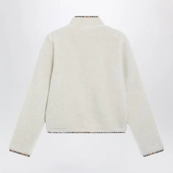 Burberry Cropped Jacket In Wool And Cashmere Blend