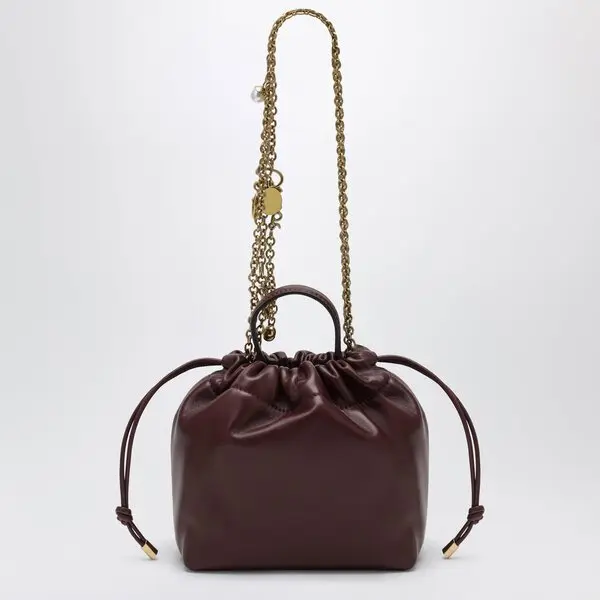 Chloé Icons Mini Shoulder Bag, Burgundy - Red