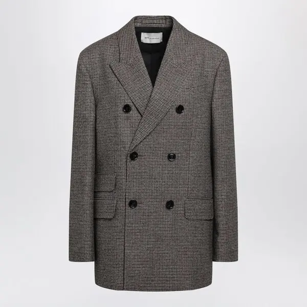 AMI Paris And Black Double-breasted Wool Blazer