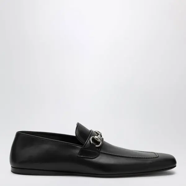 Gucci Horsebit Leather Moccasin - Black