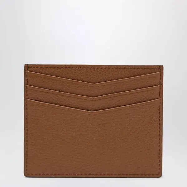 Miu Miu Card Holder In Leather, Cognac