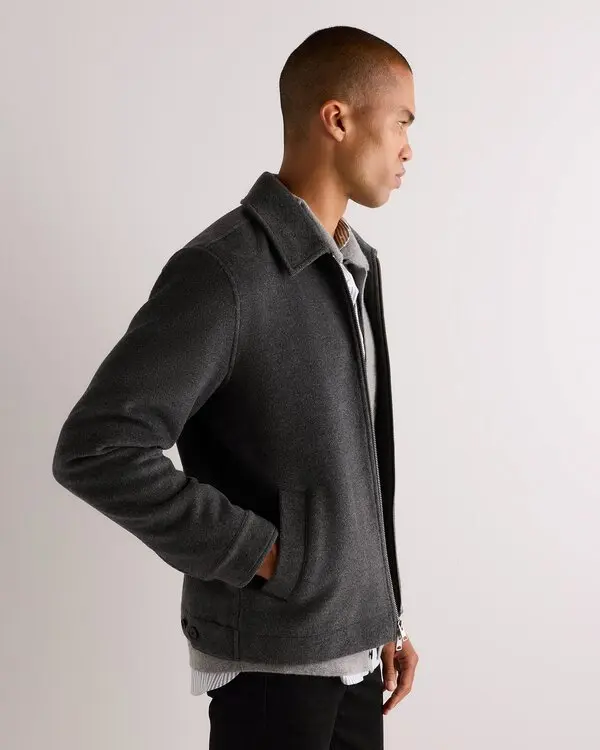 Quince Wool Cashmere Harrington Jacket