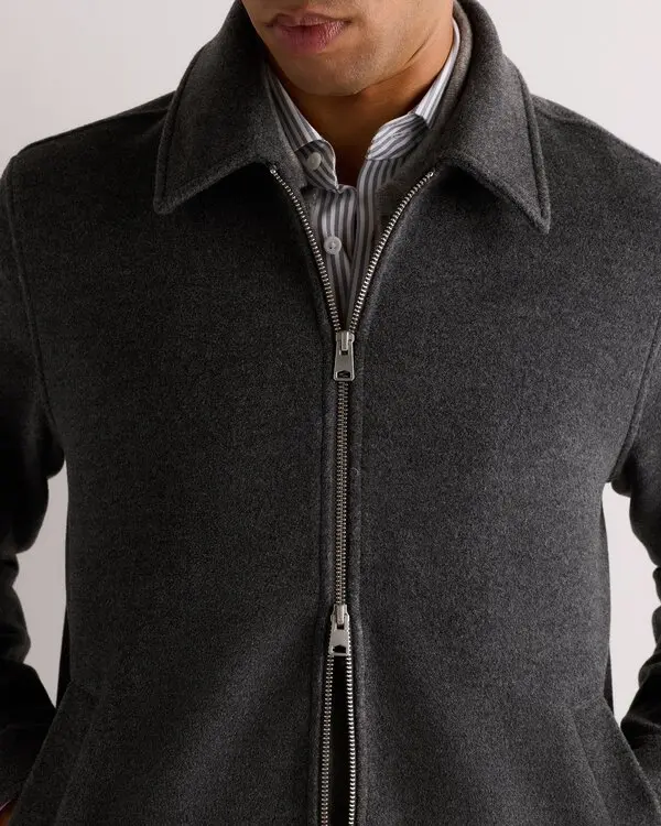 Quince Wool Cashmere Harrington Jacket