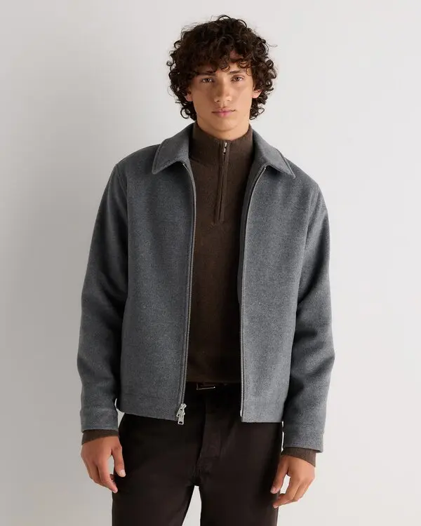 Quince Wool Cashmere Harrington Jacket