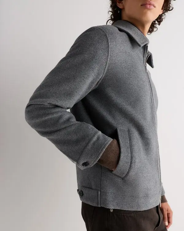 Quince Wool Cashmere Harrington Jacket