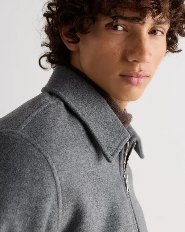 Quince Wool Cashmere Harrington Jacket