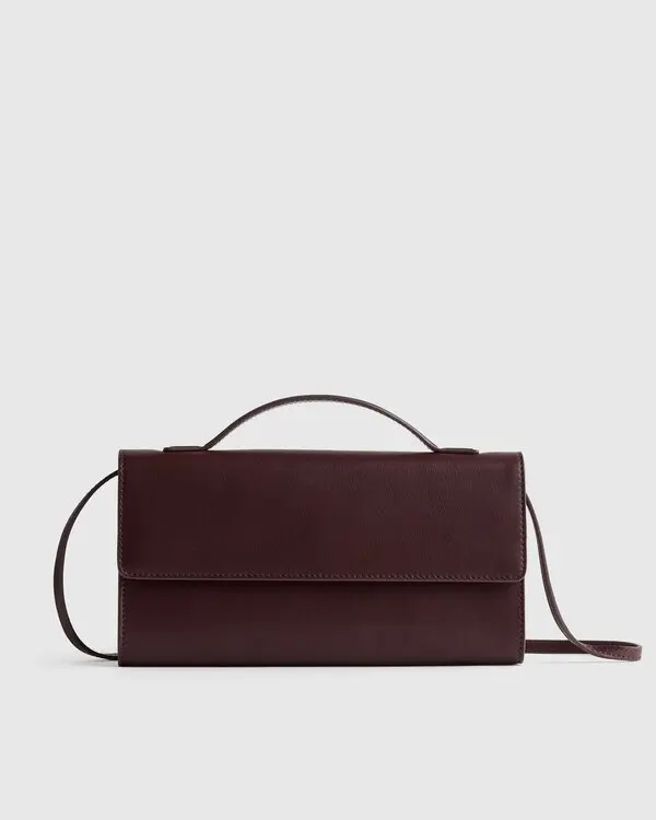 Quince Eloise Clutch - Deep Plum