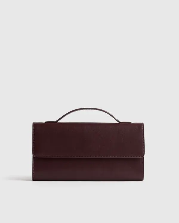Quince Eloise Clutch - Deep Plum