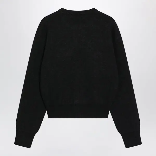 LEMAIRE Charcoal-colored Alpaca Blend Zip-up Sweater