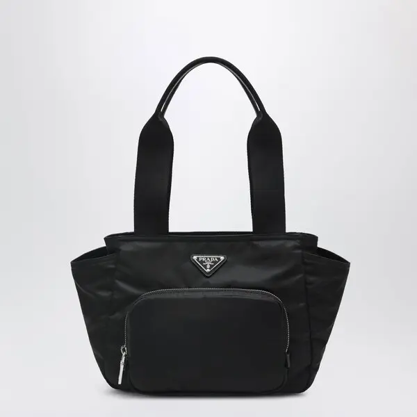 Prada Re-nylon Shopping Bag - Black