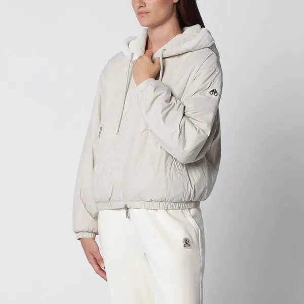 Moose Knuckles Eaton Bunny Reversible Jacket In Alabaster