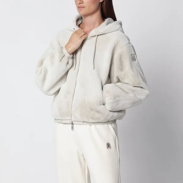 Moose Knuckles Eaton Bunny Reversible Jacket In Alabaster