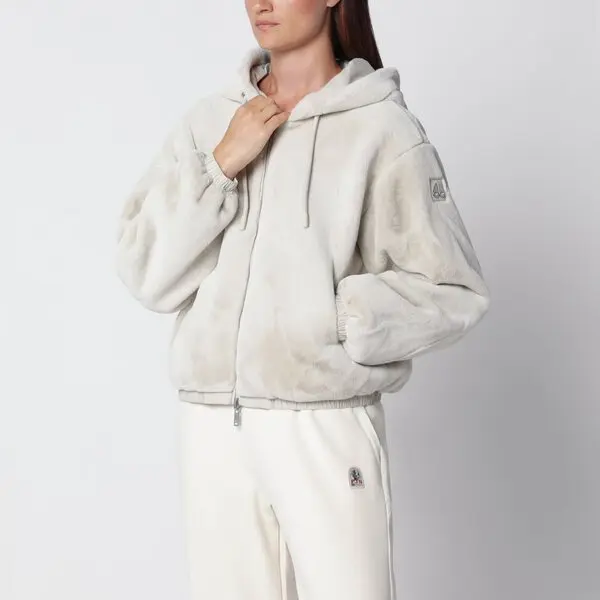 Moose Knuckles Eaton Bunny Reversible Jacket In Alabaster - White