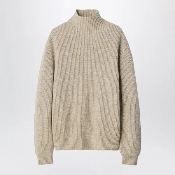LEMAIRE Beige Yak And Alpaca Turtleneck Sweater