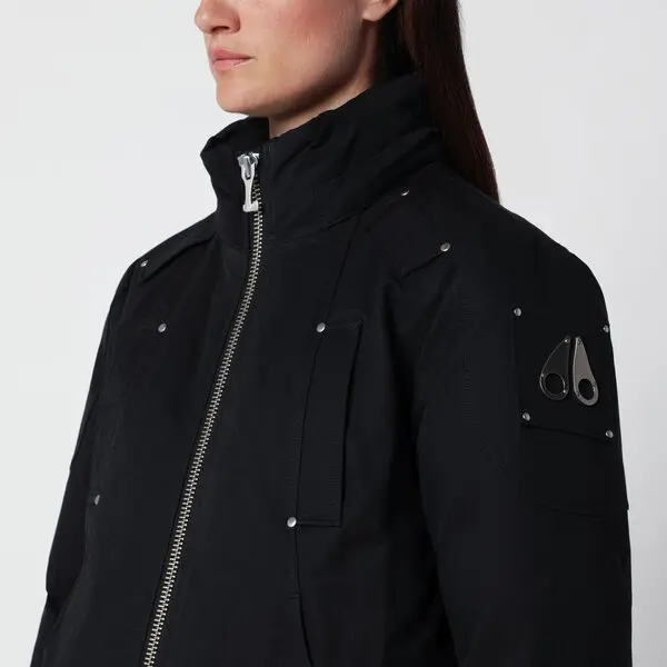 Moose Knuckles Debbie Original Hooded Bomber Jacket