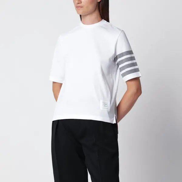 Thom Browne Cotton Jersey T-shirt - White