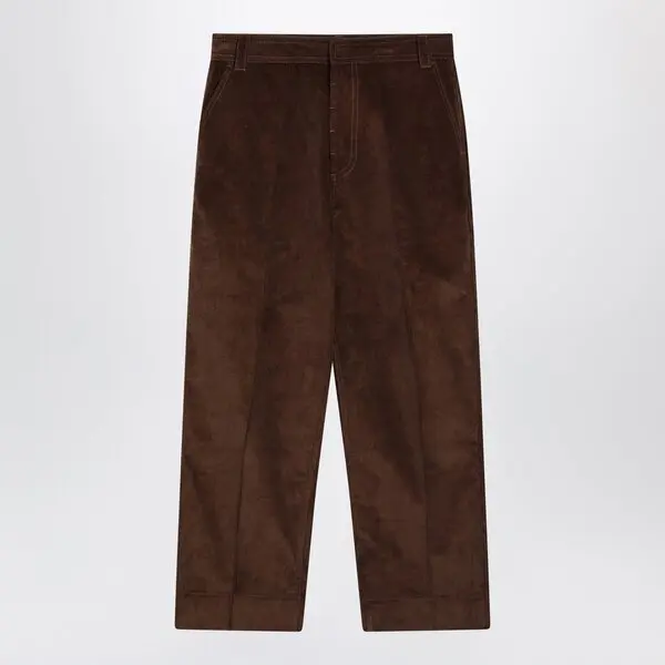 AMI Paris Chocolate Corduroy Trousers