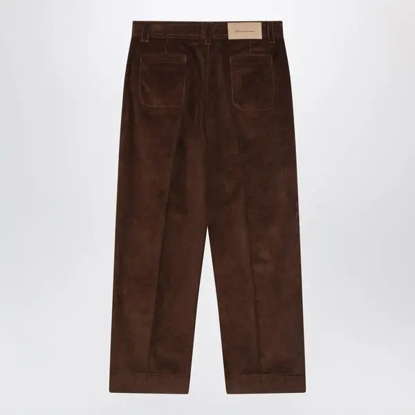 AMI Paris Chocolate Corduroy Trousers - Brown