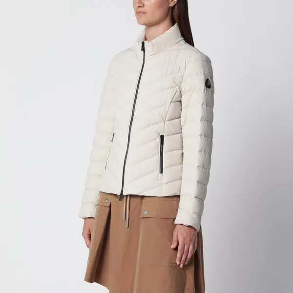 Moose Knuckles Elora Alabaster Padded Nylon Jacket - White