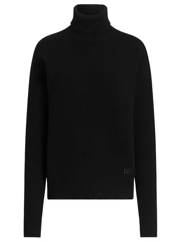 Dolce & Gabbana Dolcevita Oversize In Lana Rasata - Black