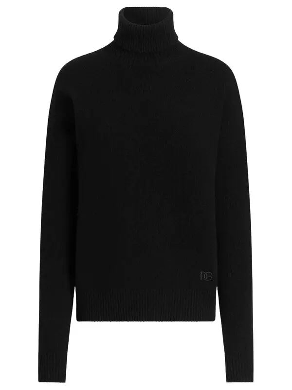Dolce & Gabbana Dolcevita Oversize In Lana Rasata - Black