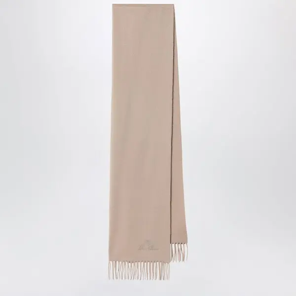 Loro Piana Beige Cashmere Scarf - Cream