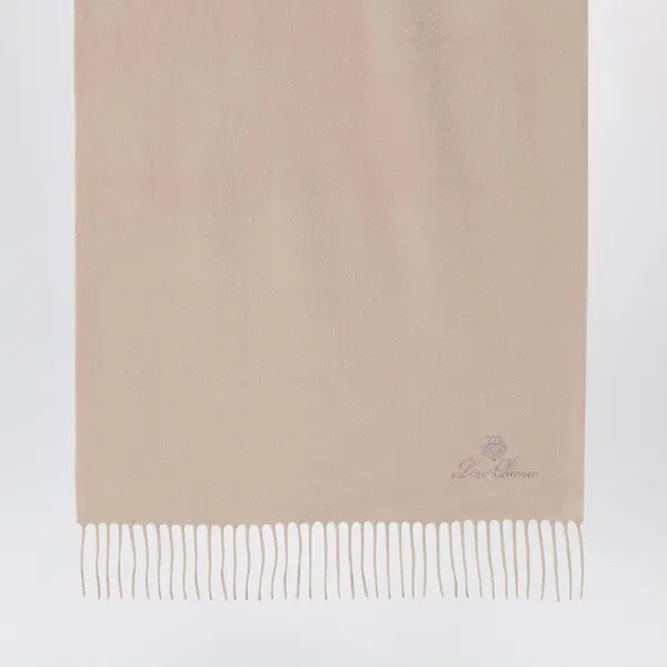 Loro Piana Beige Cashmere Scarf - Cream