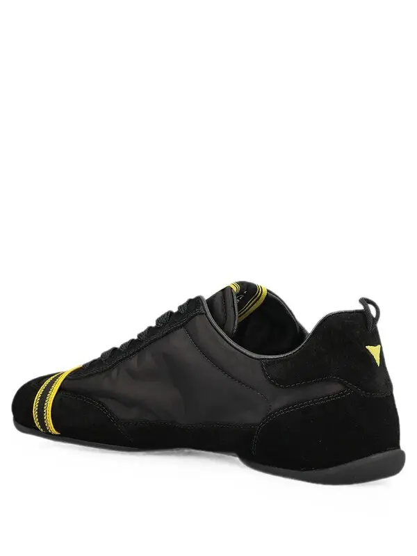 Fendi Wrap Low-top Sneakers In Suede And Fabric