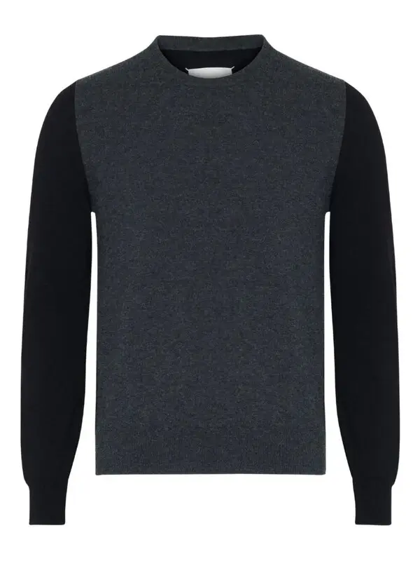 MAISON MARGIELA Two-tone Wool Pullover With Elbow Patches