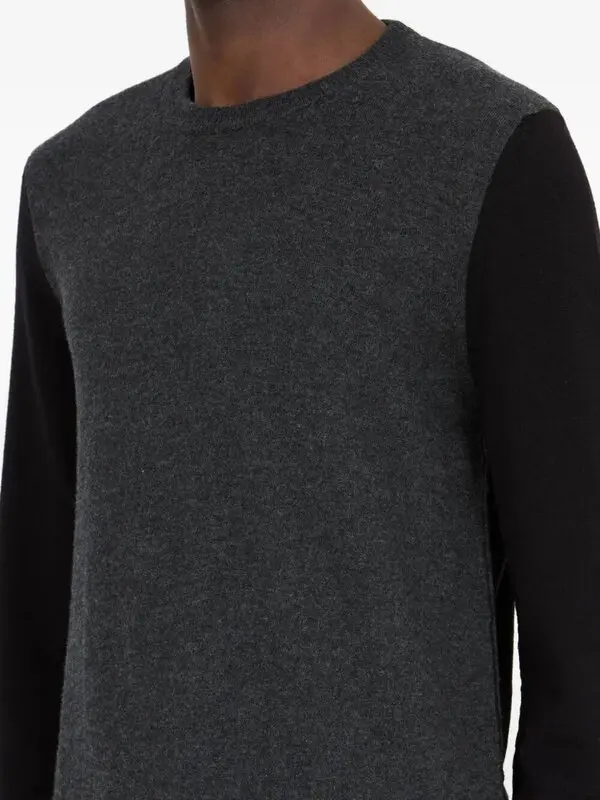 MAISON MARGIELA Two-tone Wool Pullover With Elbow Patches