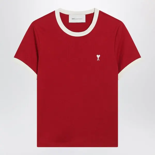 AMI Paris De Cå“ur Ruby Cotton T-shirt