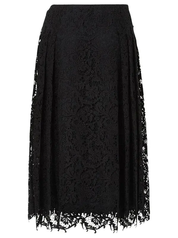 Fendi Gonna In Pizzo Macram - Black