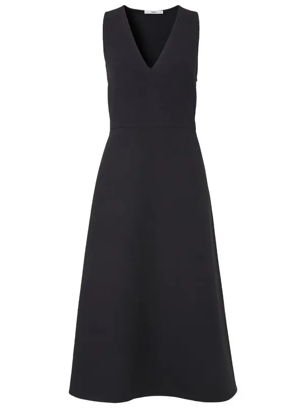 Fendi Abito In Lana E Seta - Black