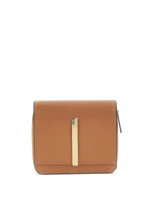 TOD'S Porta Biglietti Da Visita In Pelle - Brown