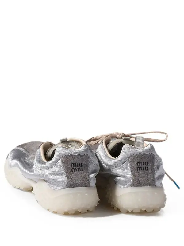 Miu Miu Nylon And Suede Sneakers