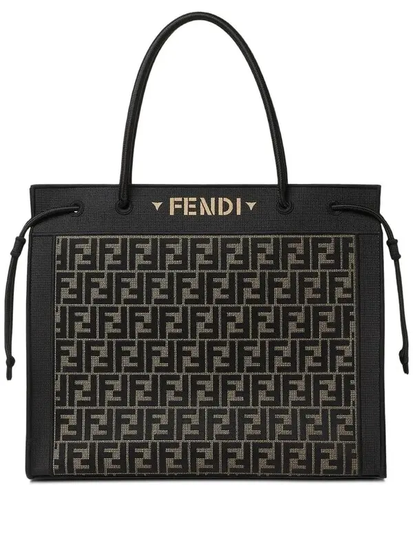 Fendi Magic L Ricamo Ff/cord - Brown